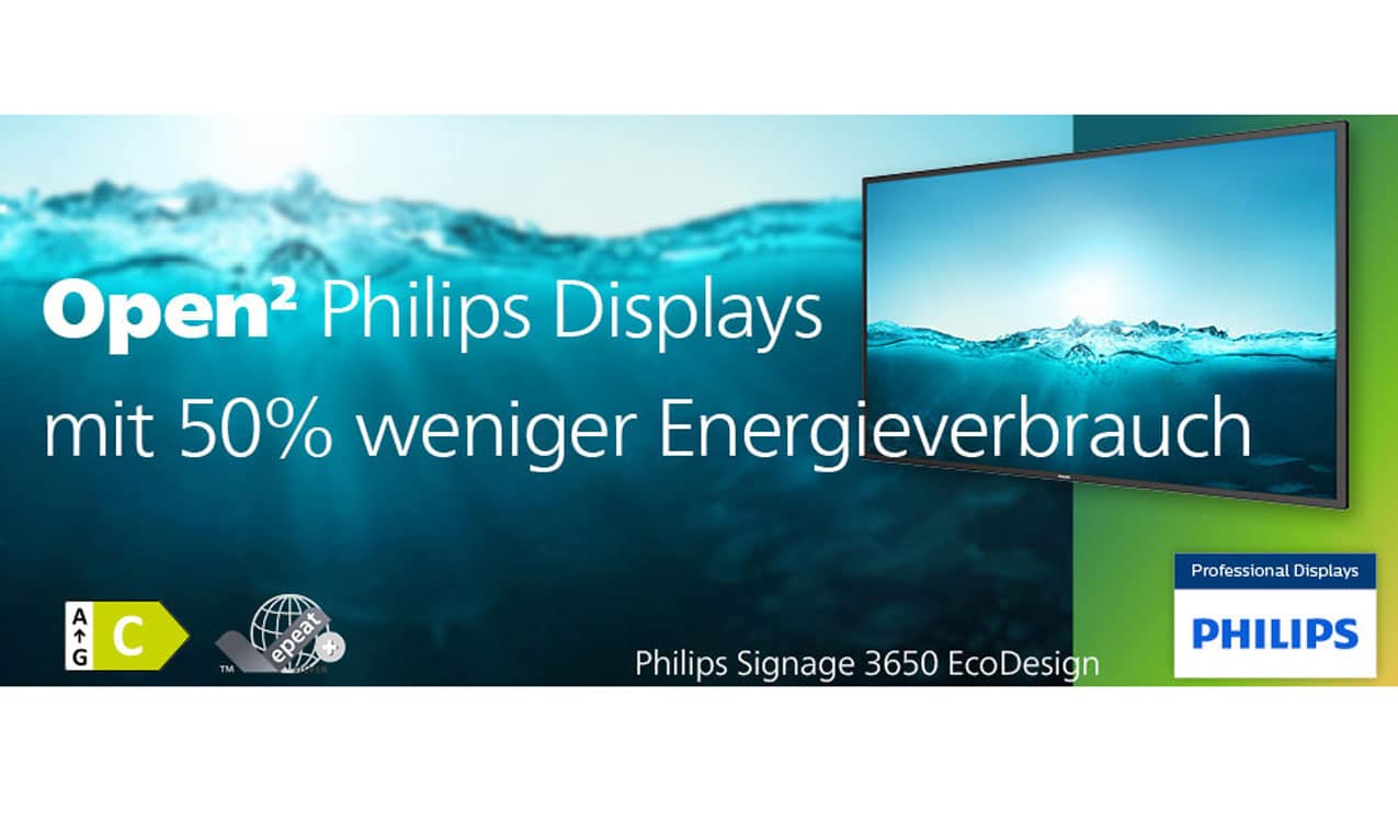 Philips Signage 3000-Serie EcoDesign - display Magazin