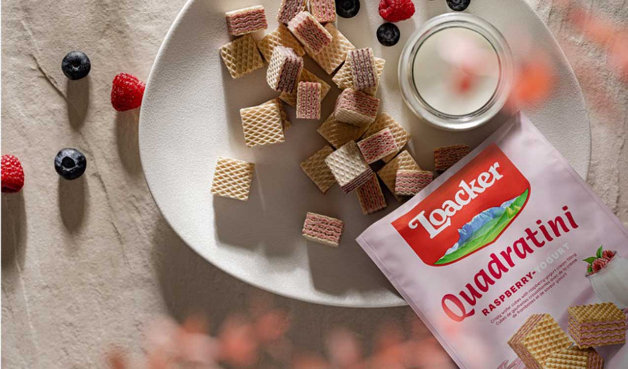 Loacker: Himbeergenuss in Würfelform - display Magazin