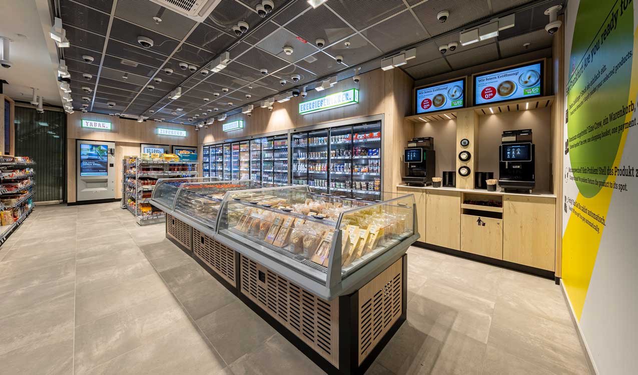 REWE To Go jetzt auch to fly - display Magazin