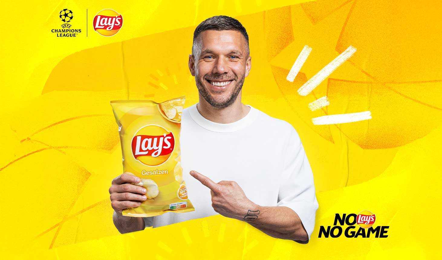 Lay’s punktet mit Lukas Podolski - display Magazin