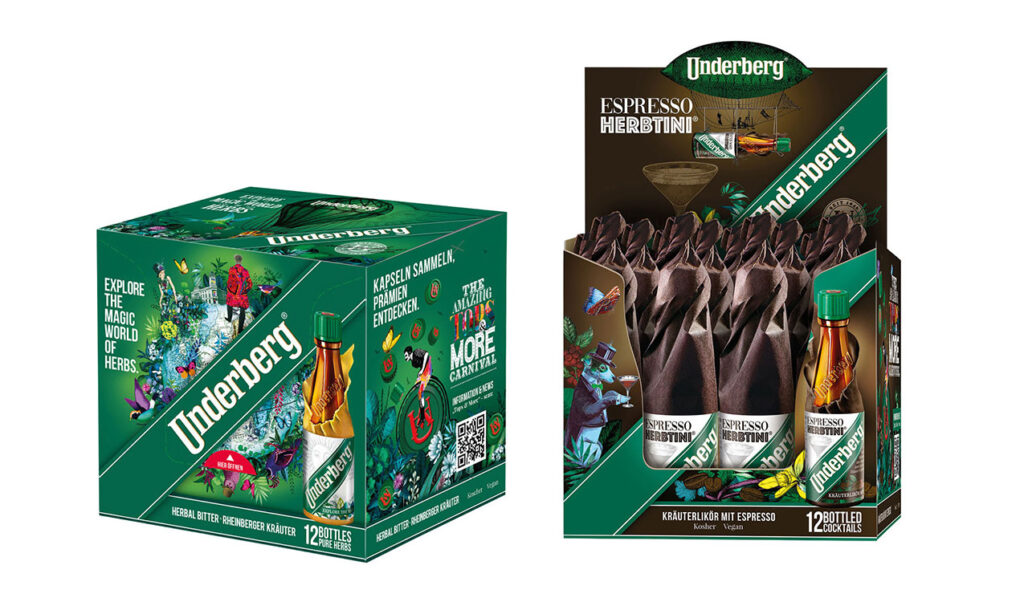 Underberg optimiert Verpackung - display Magazin