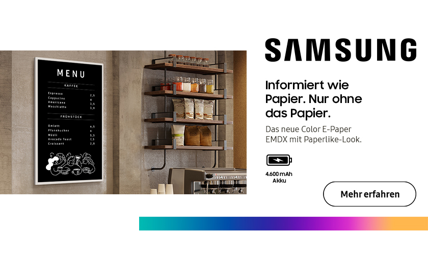 Samsung Color E-Paper - display Magazin