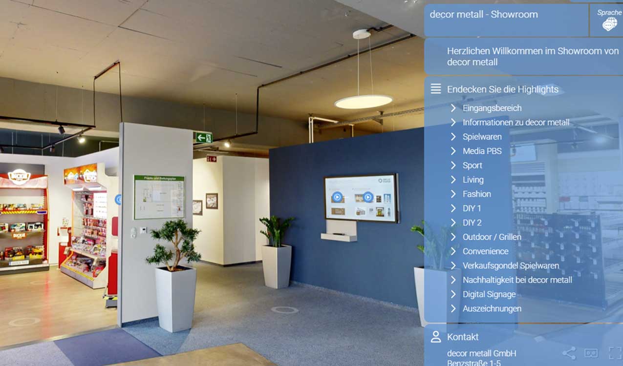 decor metall live und digital - display Magazin