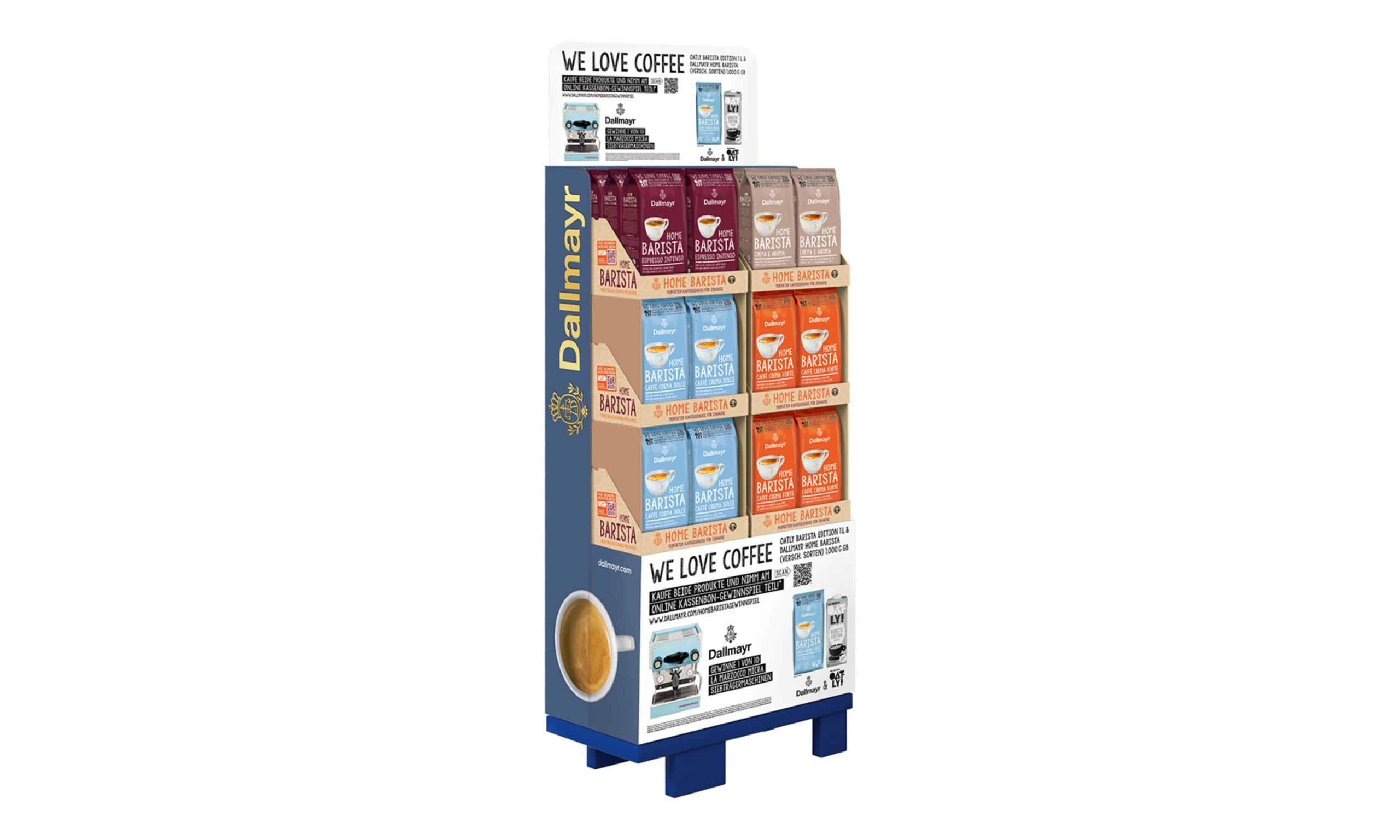 Dallmayr und Oatly gemeinsam am POS - display Magazin